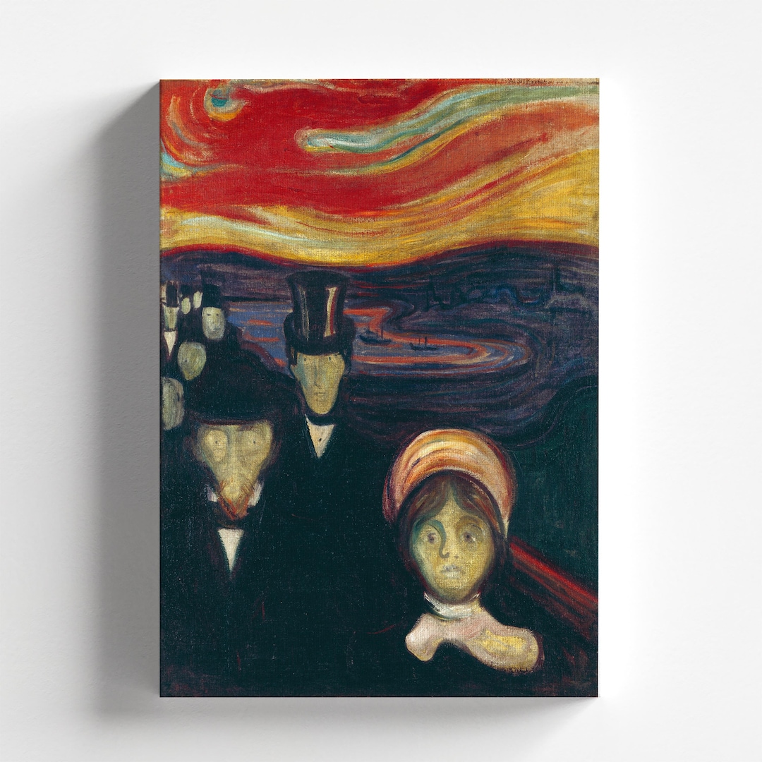 Anxiety by Edvard Munch 1894 | Expressionist Art Print (D0603) - Etsy