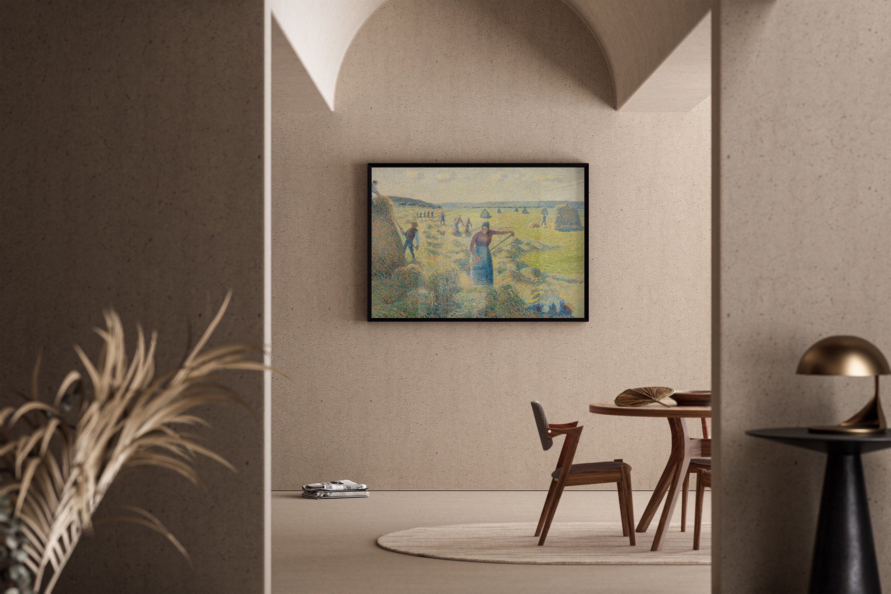 The Harvest of Hay in Eragny la Récolte Des Foins, Éragny by Camille ...