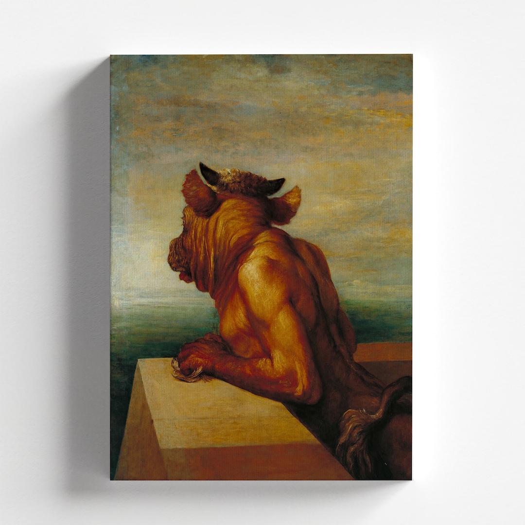 The Minotaur by George Frederic Watts 1885 | Symbolist Art Print (D0594 ...