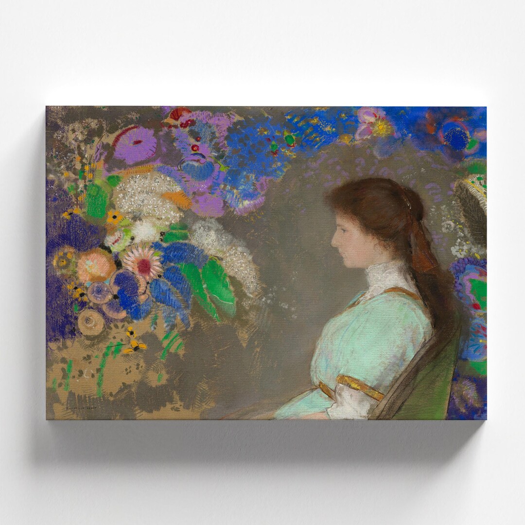 Violette Heymann by Odilon Redon 1910 | Symbolism Art Print (D0907) - Etsy