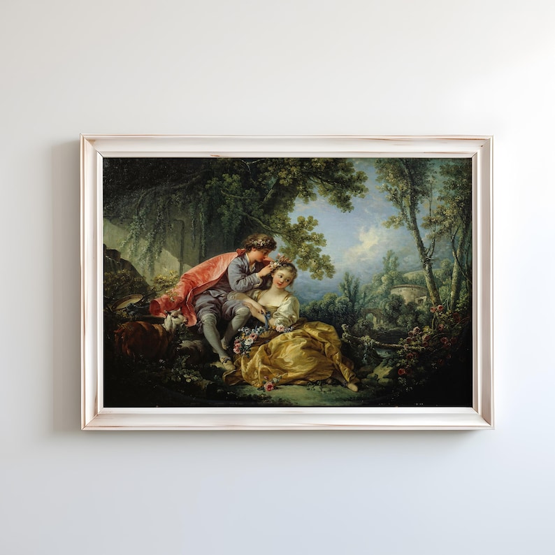 The Four Seasons, Spring by François Boucher 1755 | Rococo Art Print ...