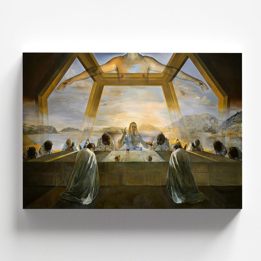 The Last Supper by Salvador Dalí 1955 Surrealism, Religious Art D0068 ...