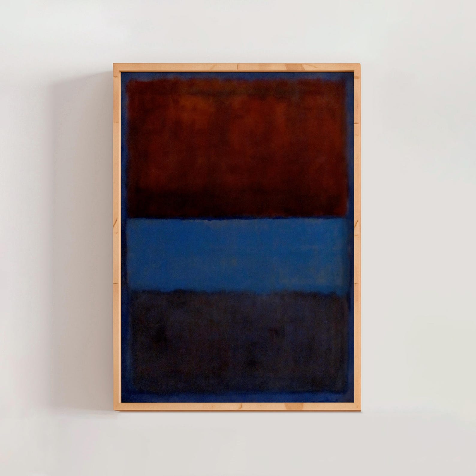 No.61 (rust and Blue) by Mark Rothko 1953 | Abstract Expressionism Art ...