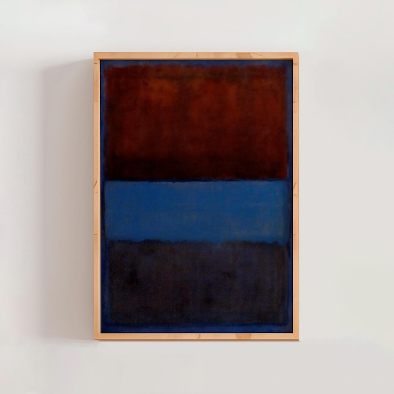 No.61 (rust and Blue) by Mark Rothko 1953 | Abstract Expressionism Art ...