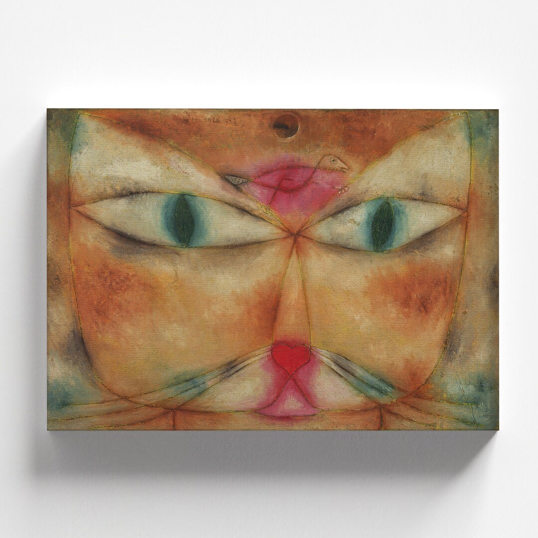Cat and Bird by Paul Klee 1928 | Surrealism Art Print (B4230) - Etsy