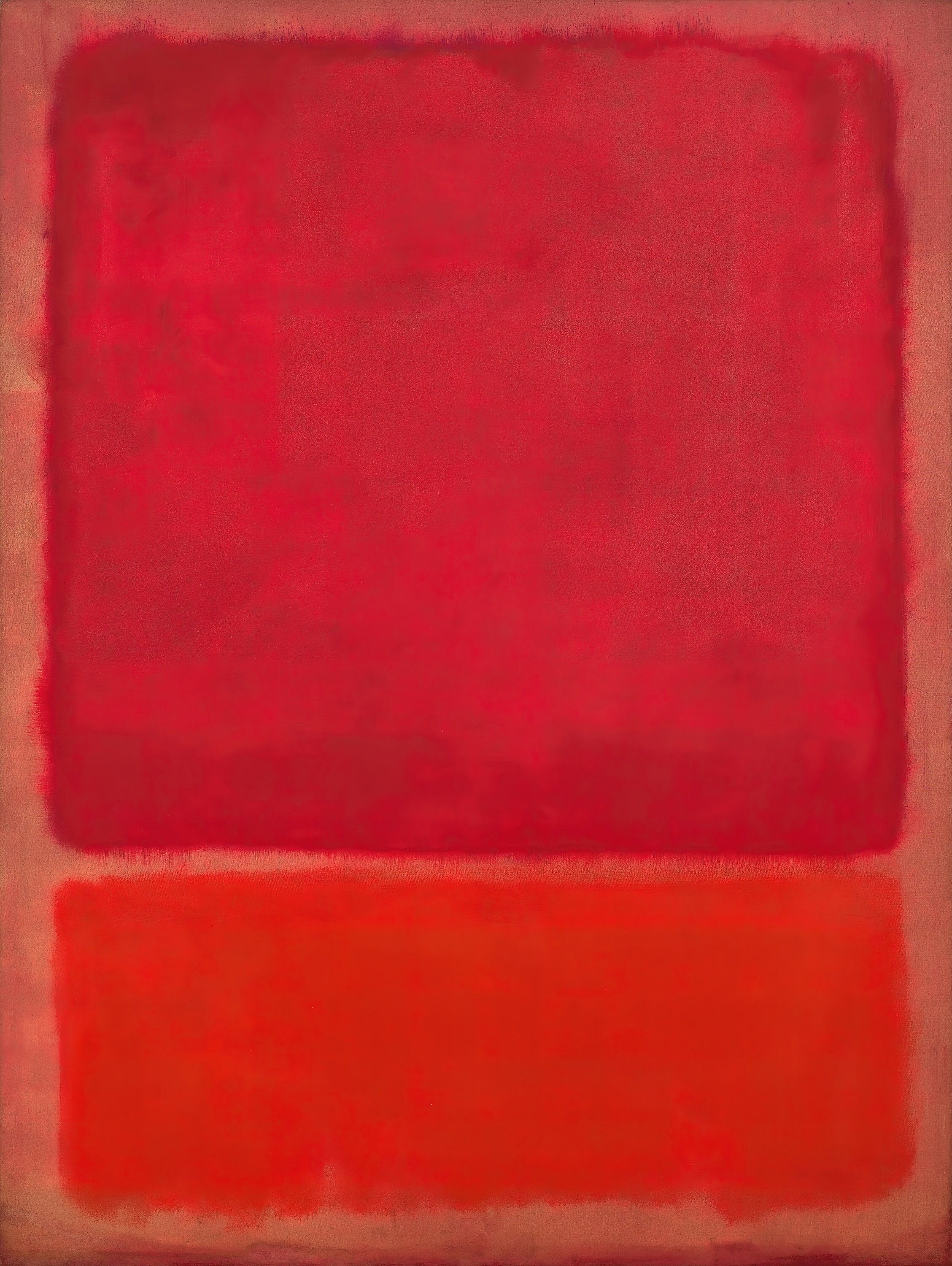 Untitled red, Orange by Mark Rothko 1969 Color Field Painting, Abstract ...