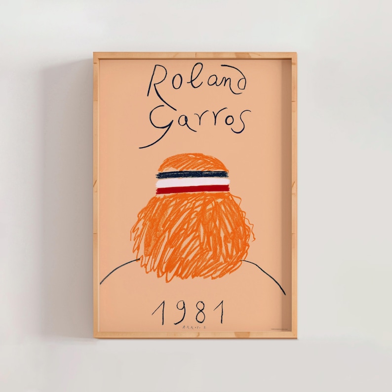 Roland Garros French Open 1981 Poster, Eduardo Arroyo, Modern French ...