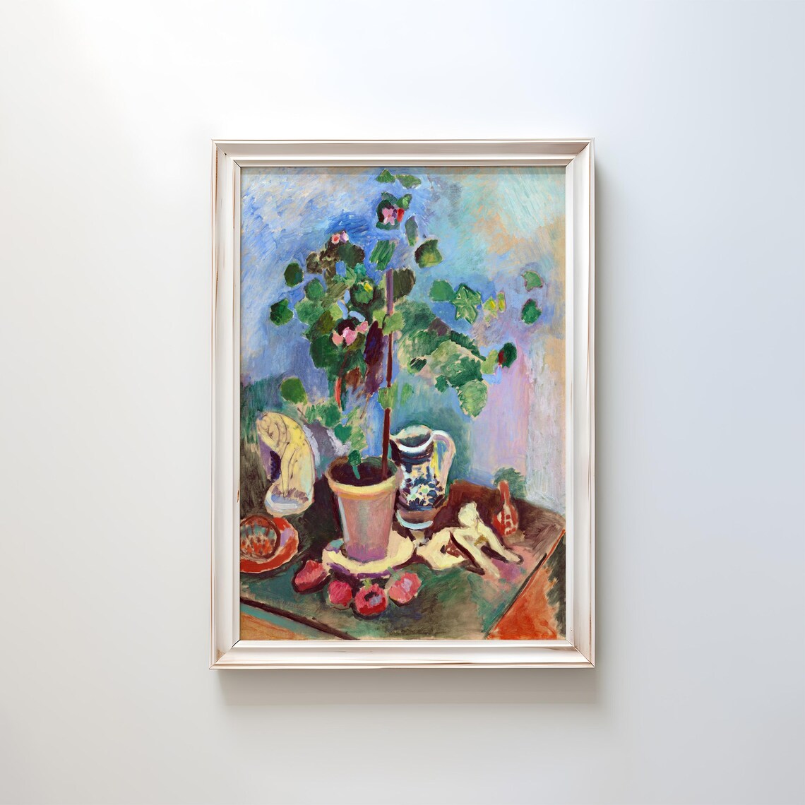 Still Life With Geranium by Henri Matisse 1906 | Fauvist Still Life Art ...