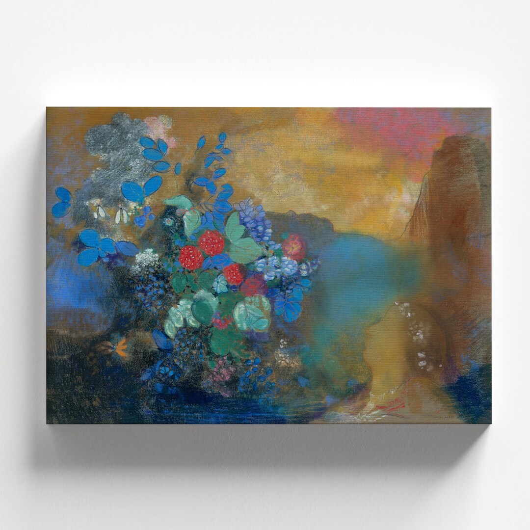 Ophelia Among the Flowers by Odilon Redon 1905-08 | Symbolism Art Print ...