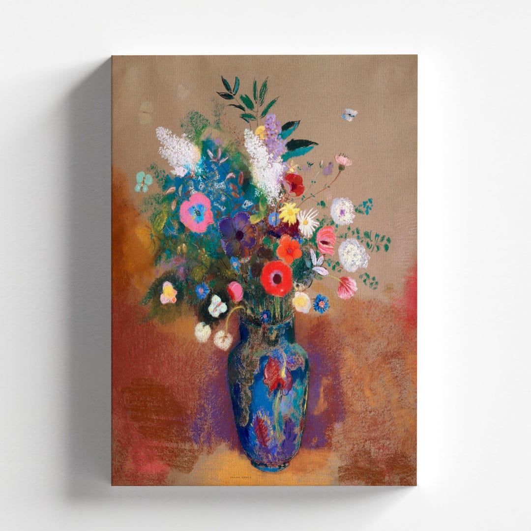 Bouquet of Flowers by Odilon Redon 1900-05 | Symbolism Art Print (B4652 ...