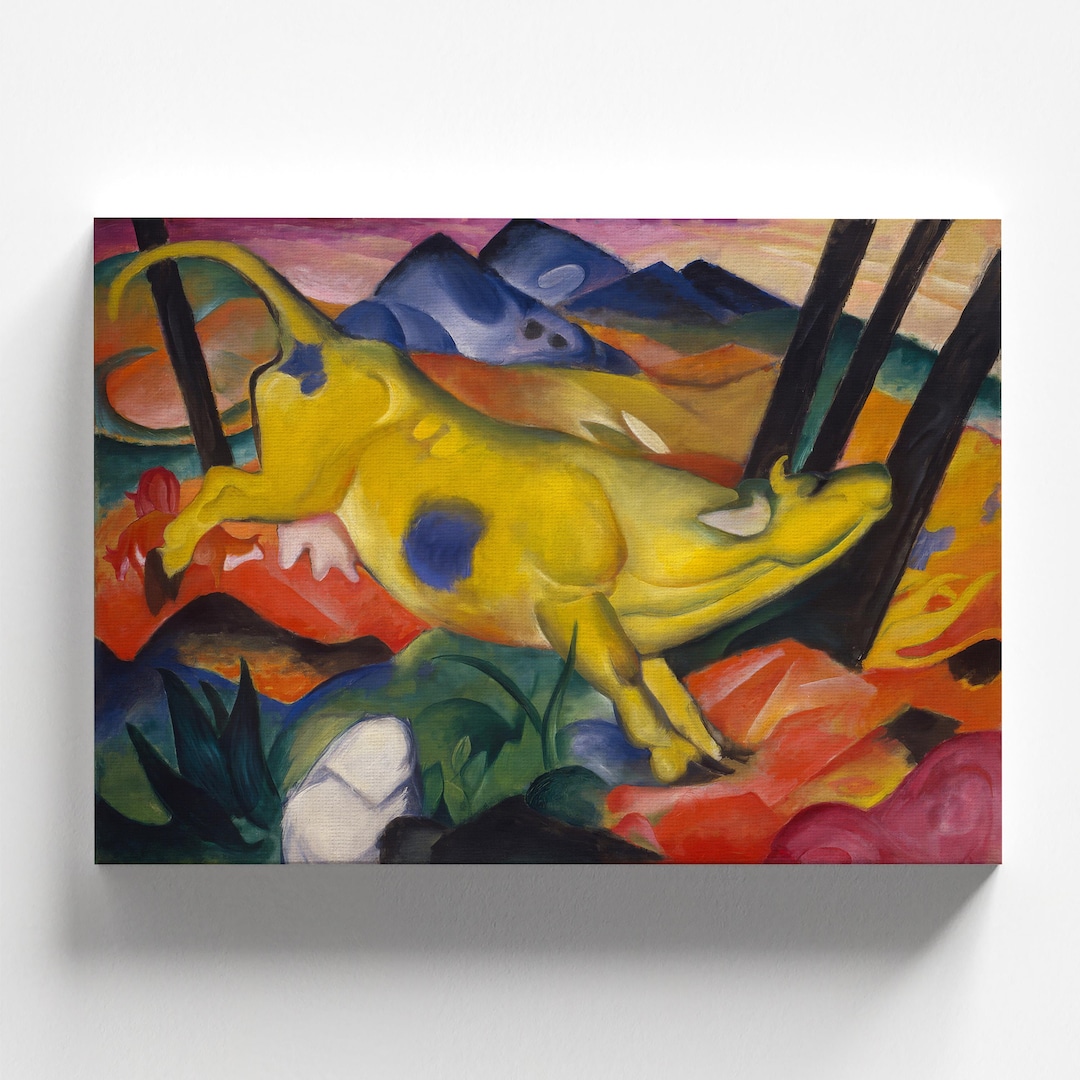 The Yellow Cow by Franz Marc 1911 | Expressionism Art Print (D0666) - Etsy