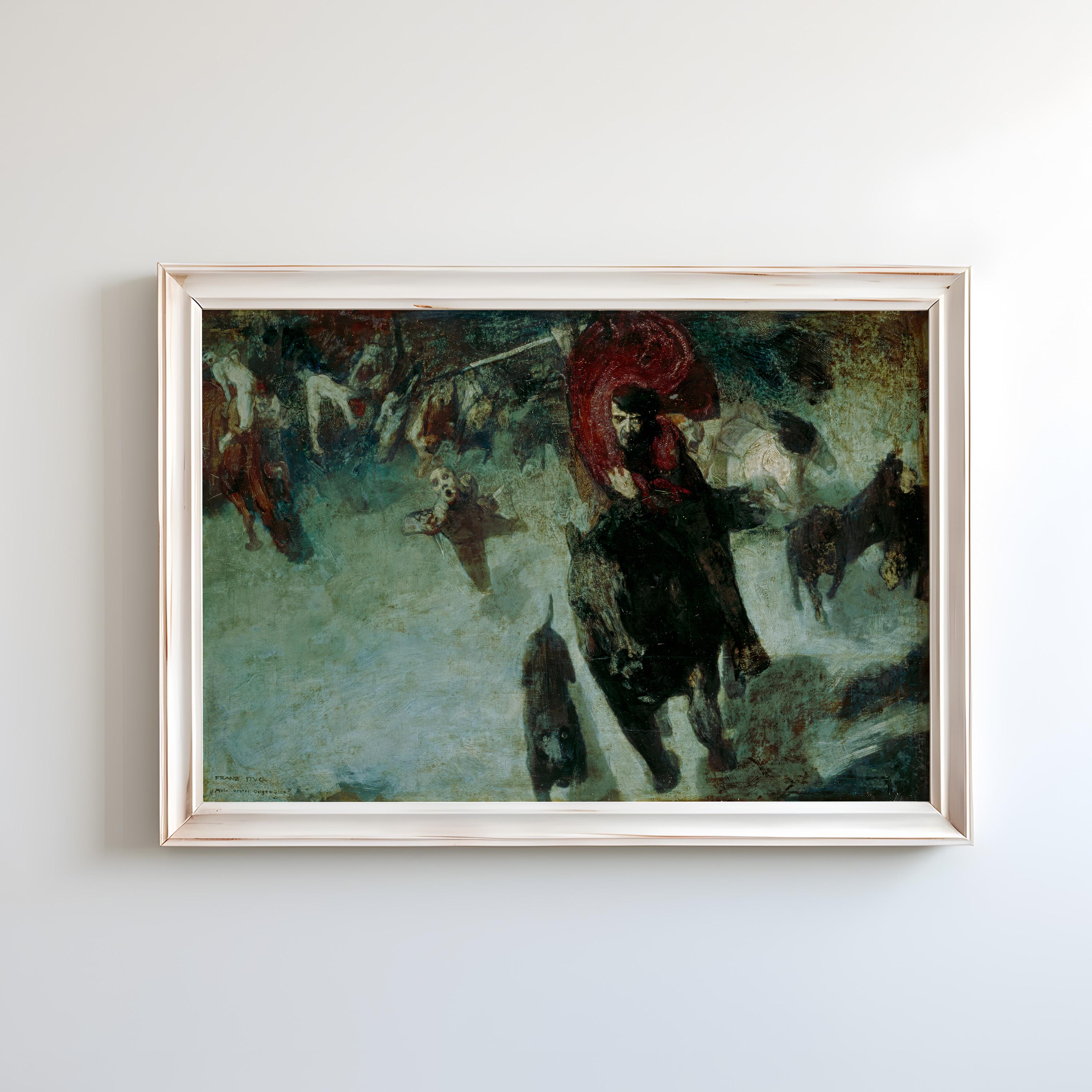 The Wild Hunt (die Wilde Jagd) by Franz Stuck C.1889 | Symbolism Art ...