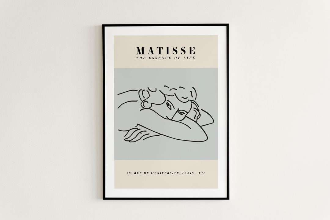 Henri Matisse Essence of Life Art Exhibition Poster Home - Etsy