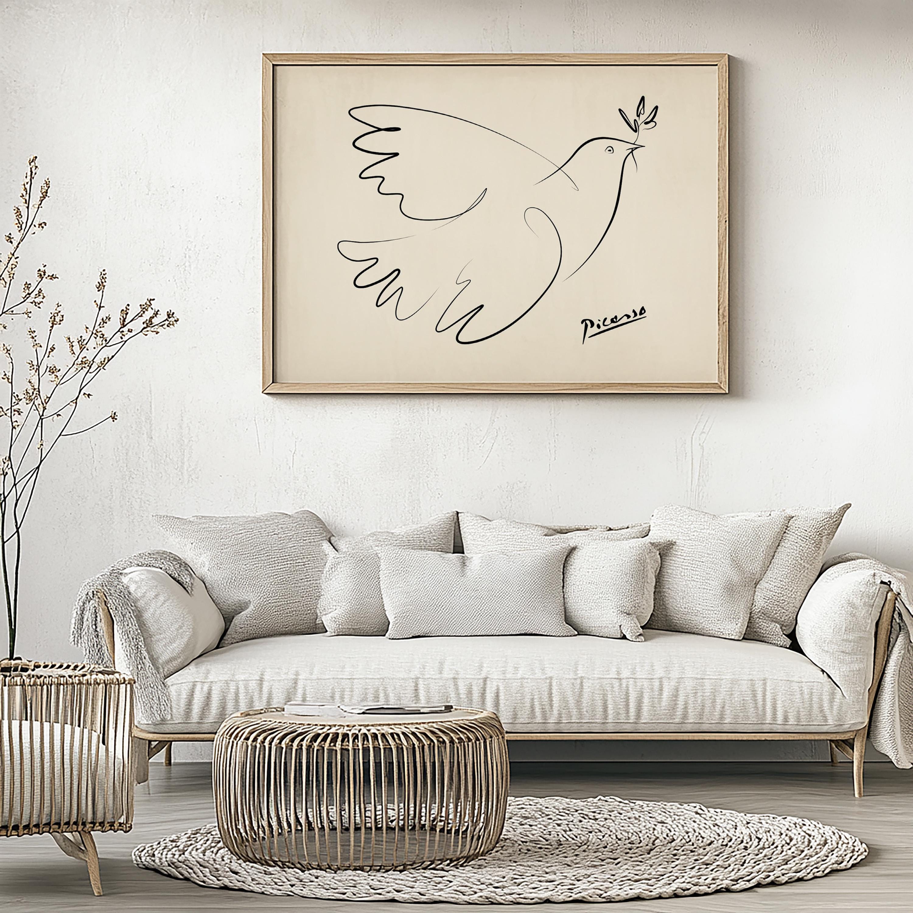 Blue Dove of Peace Lithograph by Pablo Picasso | Modern Minimalist Art ...