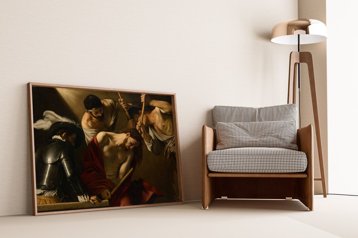 The Crowning With Thorns by Caravaggio 1603 Baroque, Tenebrism ...