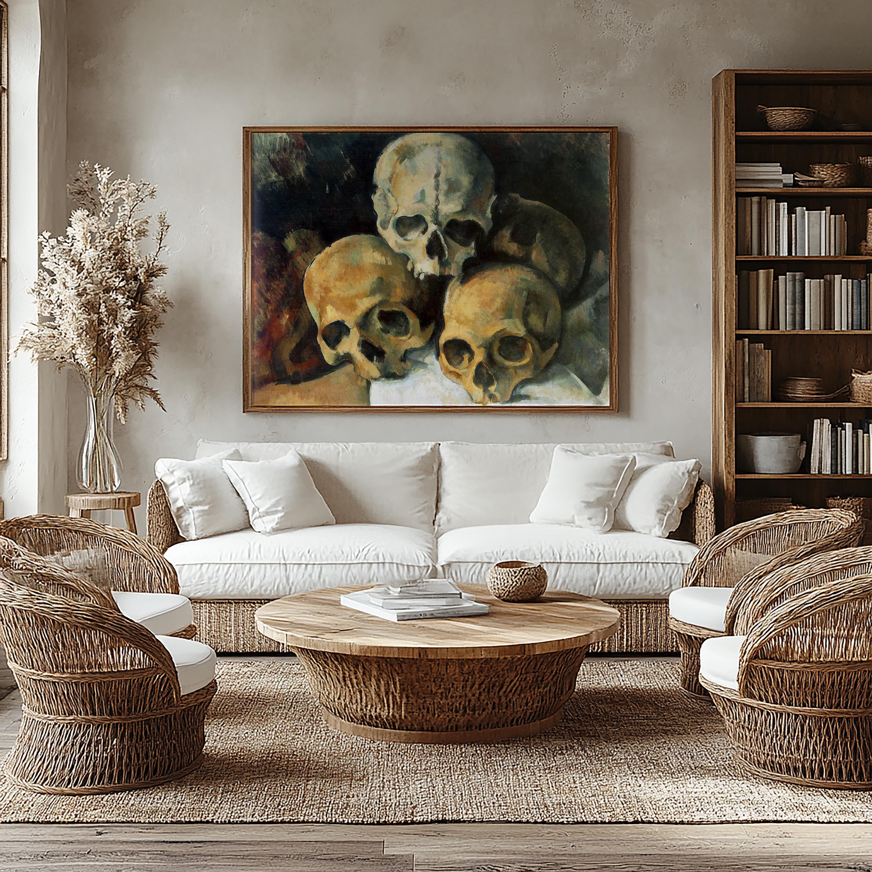 Pyramid of Skulls by Paul Cézanne C.1901 | Post-impressionism Art Print ...