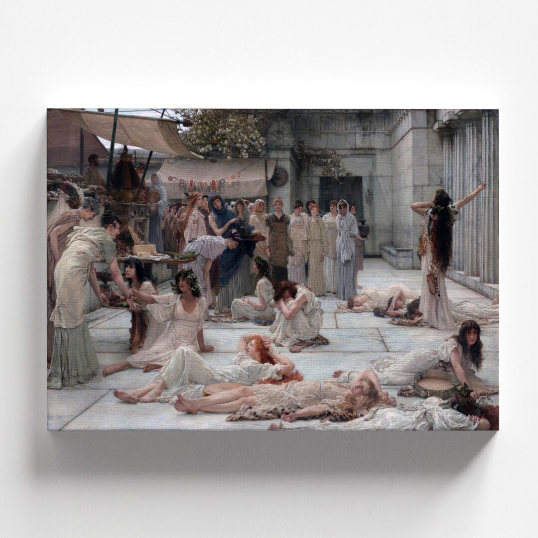 Women of Amphissa by Lawrence Alma-tadema 1887 | Classical Art Print ...
