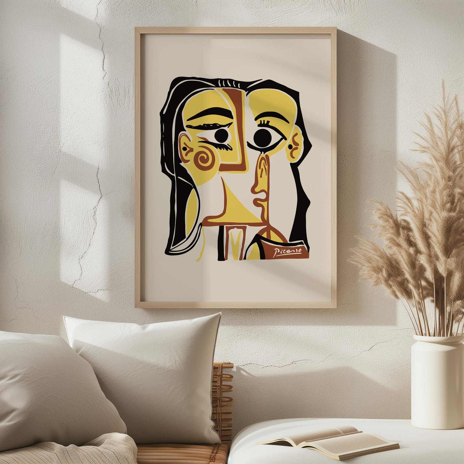 Tête De Femme by Pablo Picasso | Cubist Art Print (A0063) - Etsy