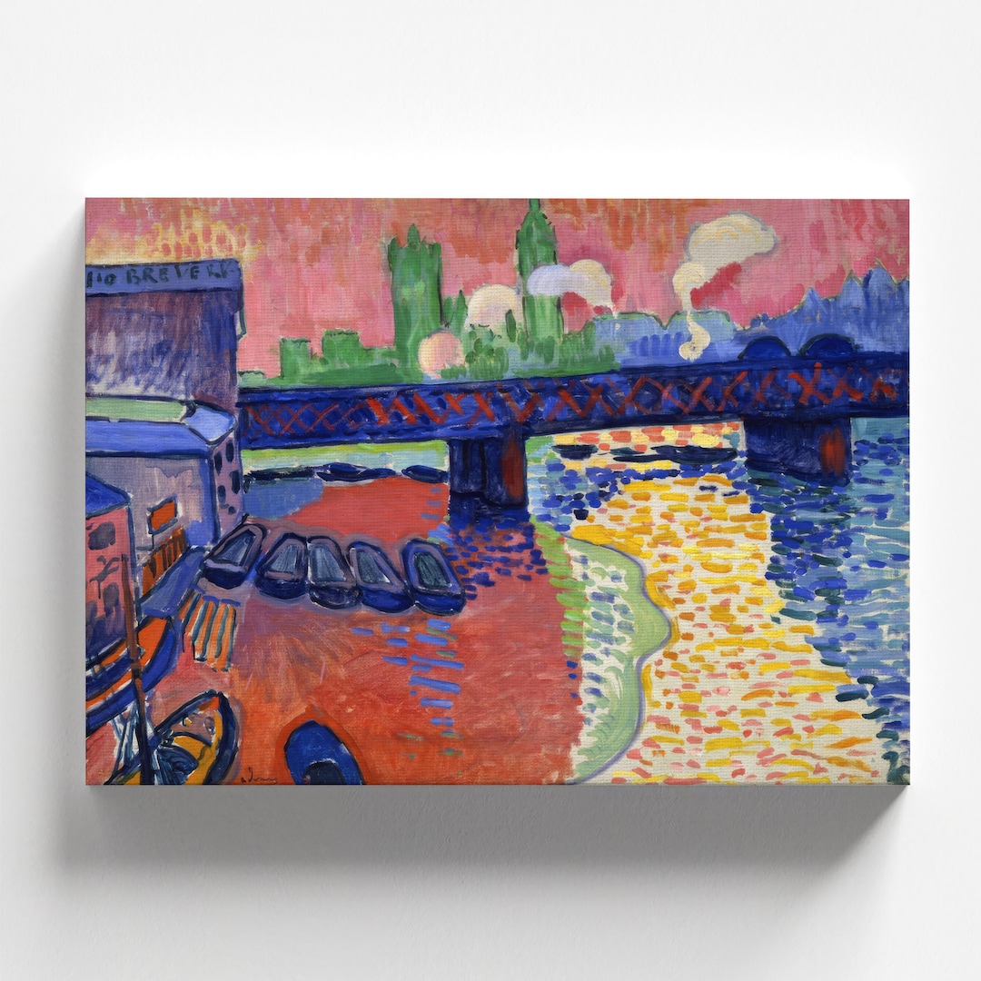 Charing Cross Bridge, London by André Derain 1906 | Fauvism Art Print ...