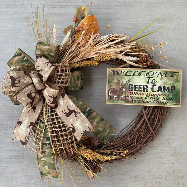 Deer Grapevine Wreath - Etsy