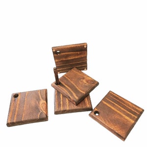 This is Unique Farmhouse Rustic Coasters With Unique Coaster Holder ...
