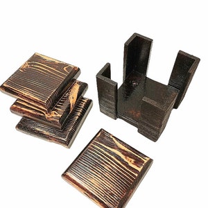 Wood Coasters Modern Wood Coasters Home Farmhouse Cabin Bar Unique ...