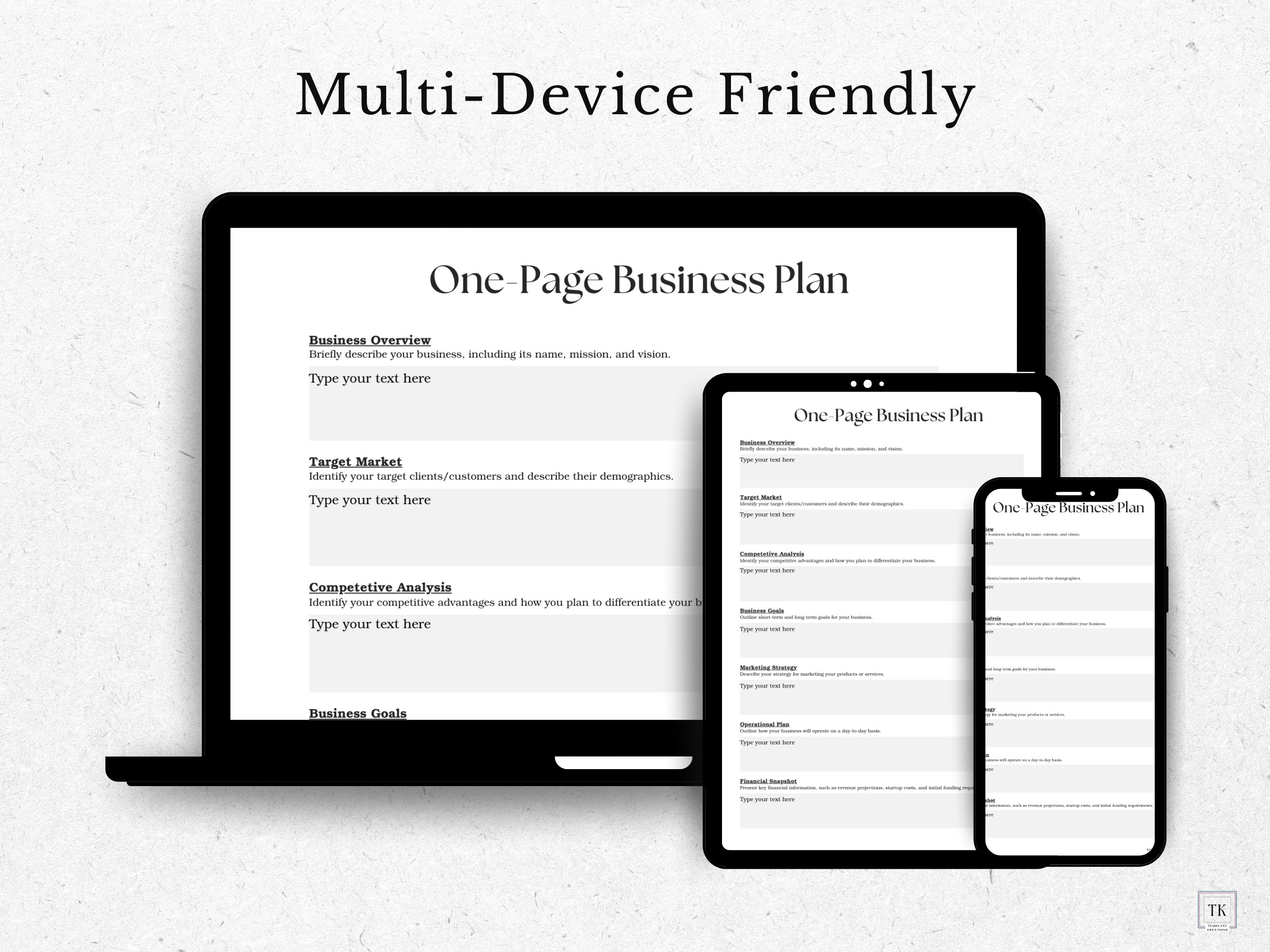One Page Business Plan, Virtual Assistant Business Plan, Online ...