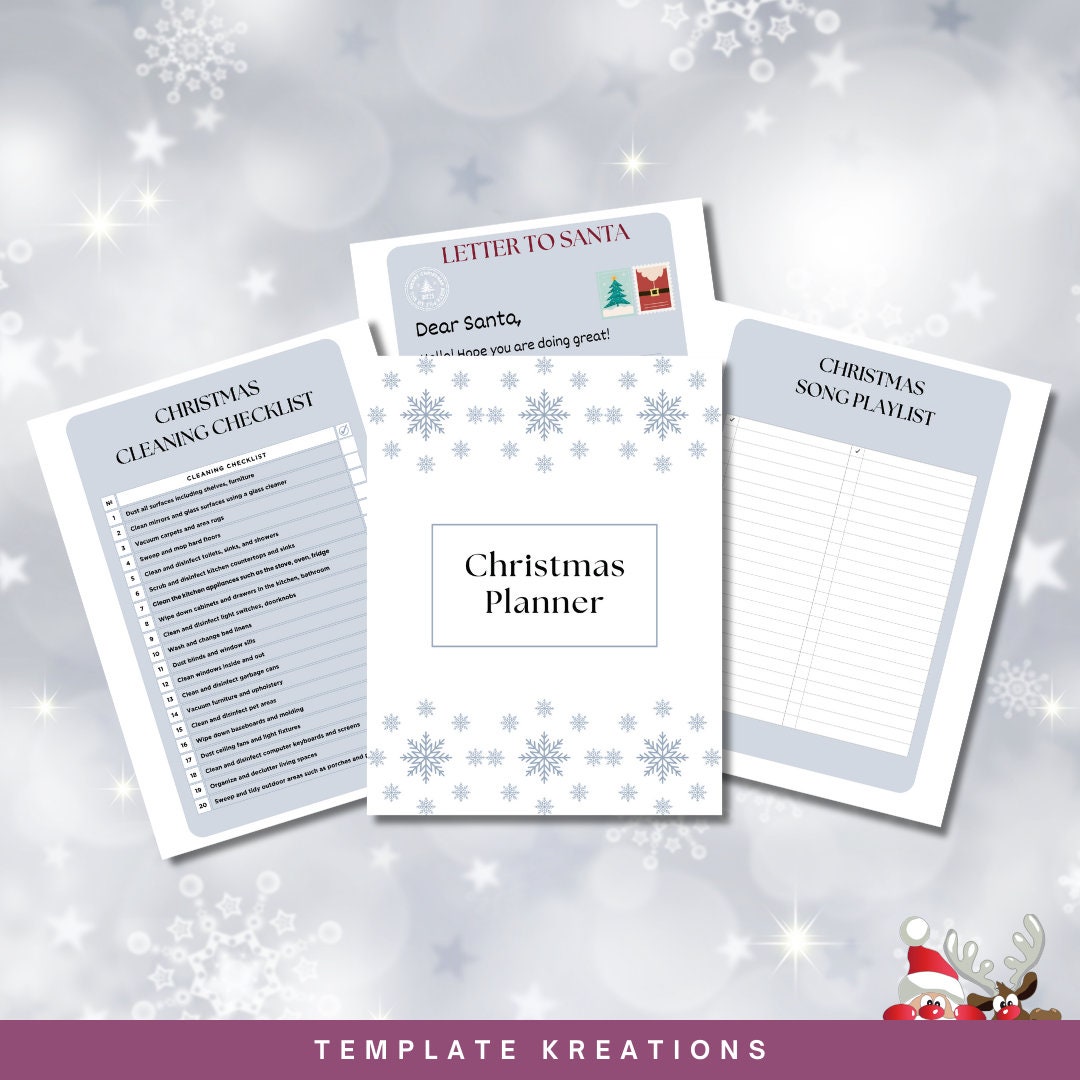 Christmas Planner Printable Snowman, Ultimate Christmas Planner ...
