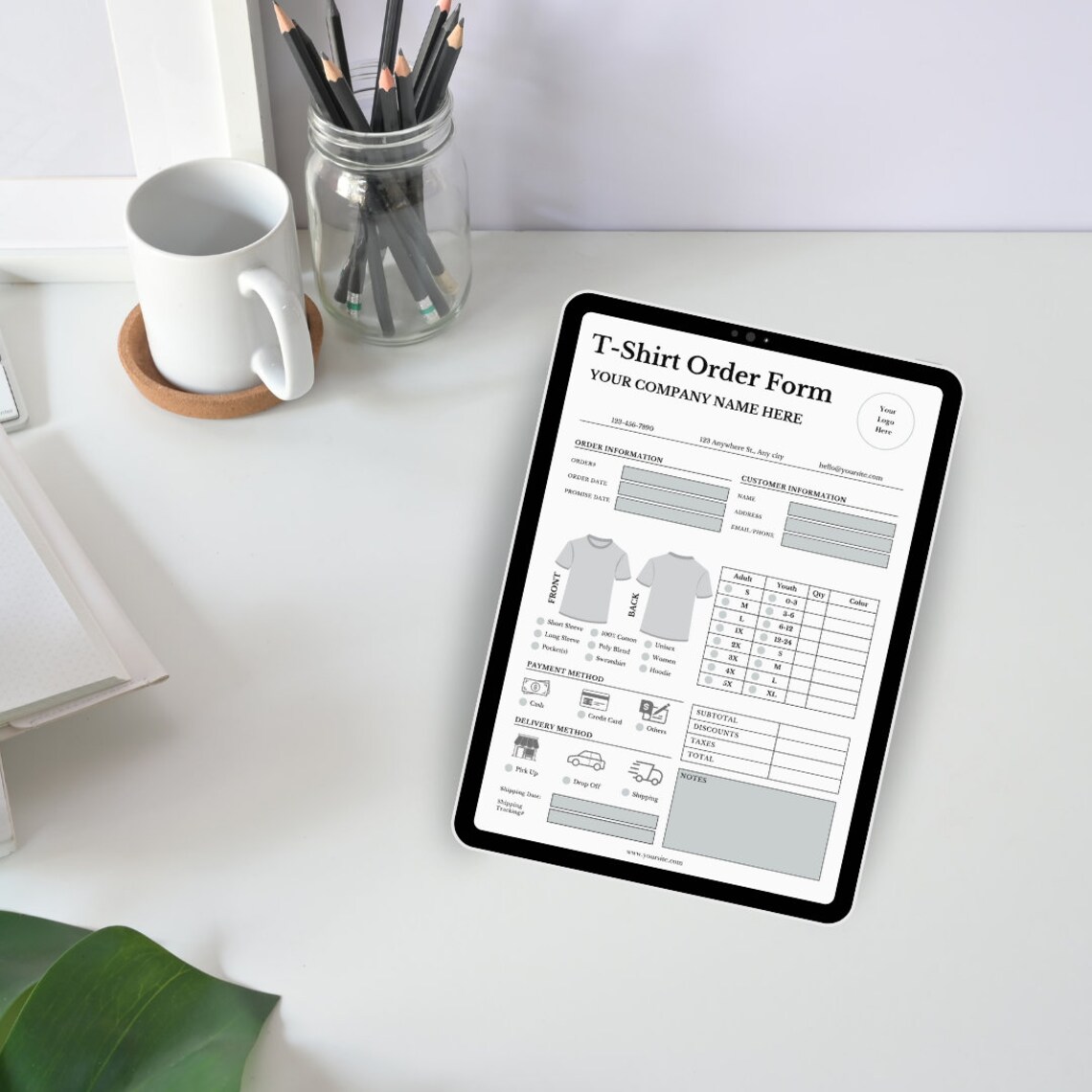 Small Business Forms, Small Business Order Form Bundle, Business Forms ...