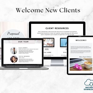 Client Proposal Packet Template, Portfolio Template, Project Management ...