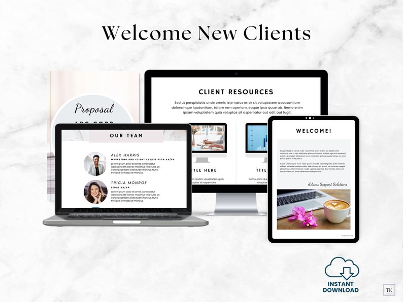 Client Proposal Packet Template, Portfolio Template, Project Management ...