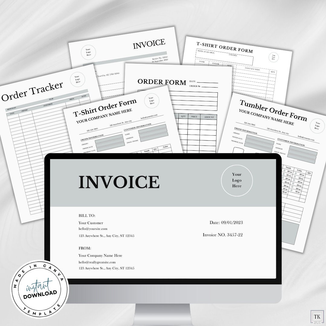 Small Business Forms, Small Business Order Form Bundle, Business Forms ...