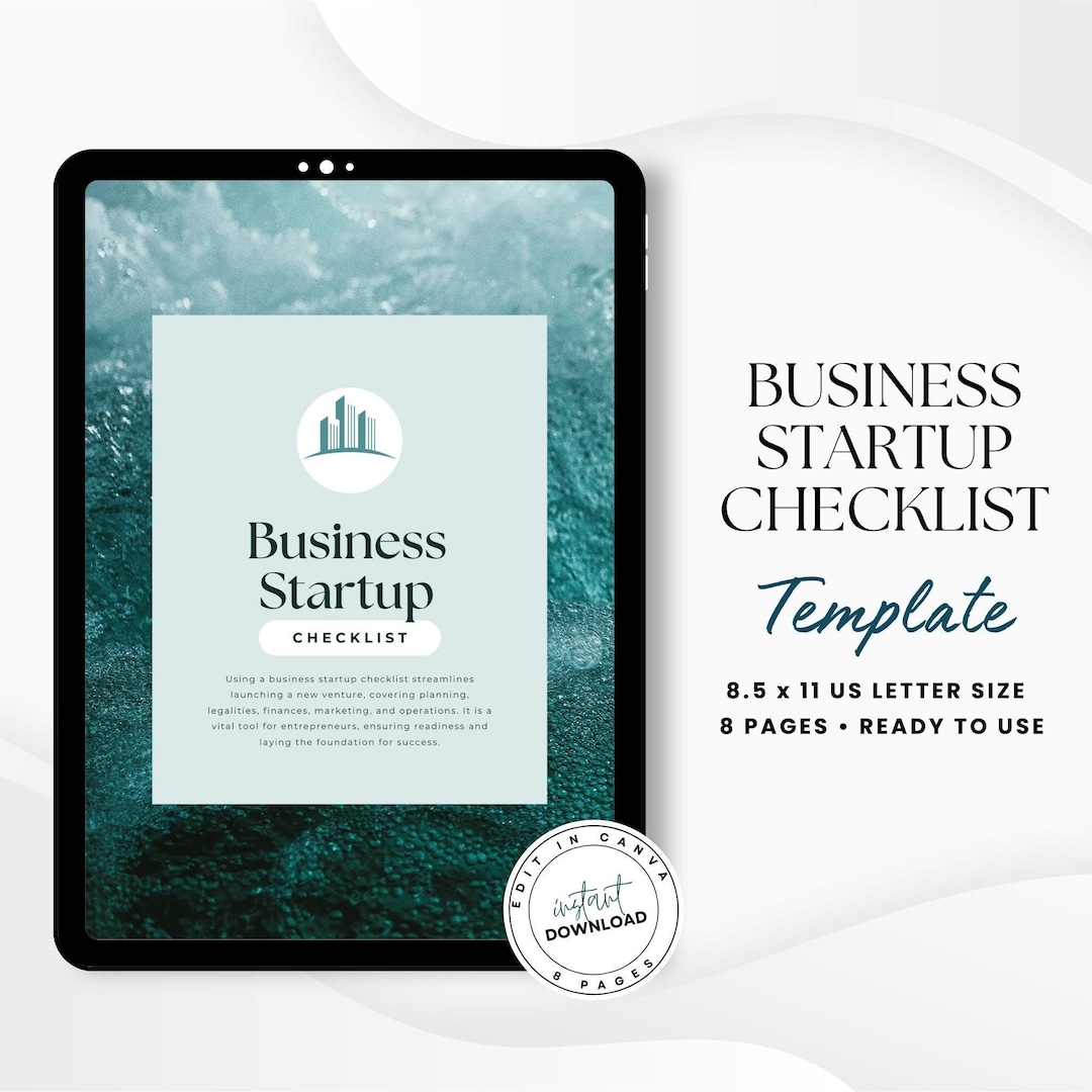 Business Startup Checklist, Launch Checklist, Virtual Assistant ...