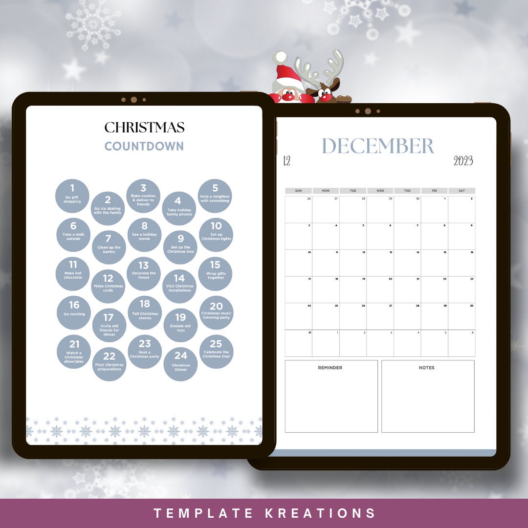 Christmas Planner Printable Snowman, Ultimate Christmas Planner ...