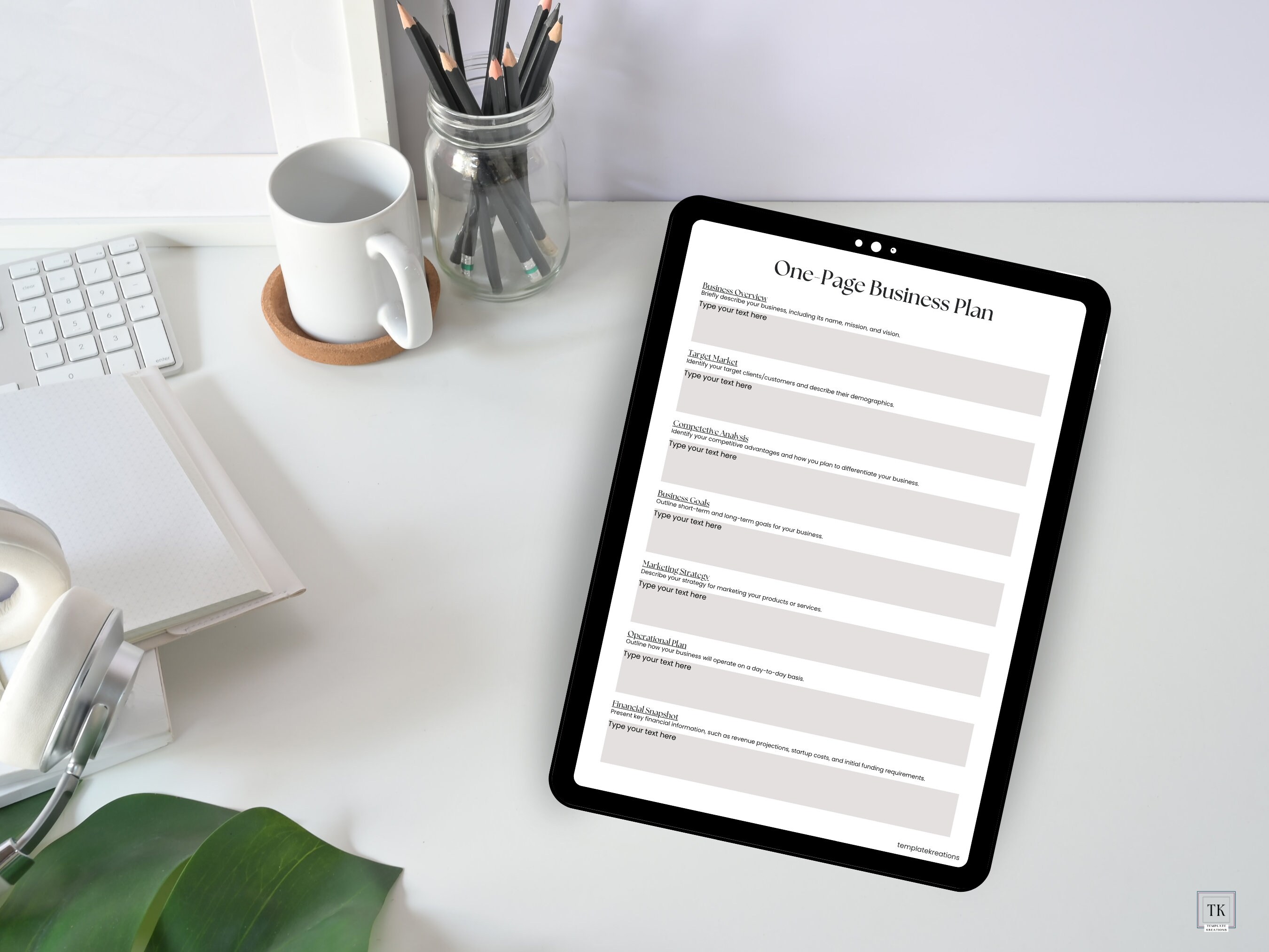 One Page Business Plan, Virtual Assistant Business Plan, Online ...