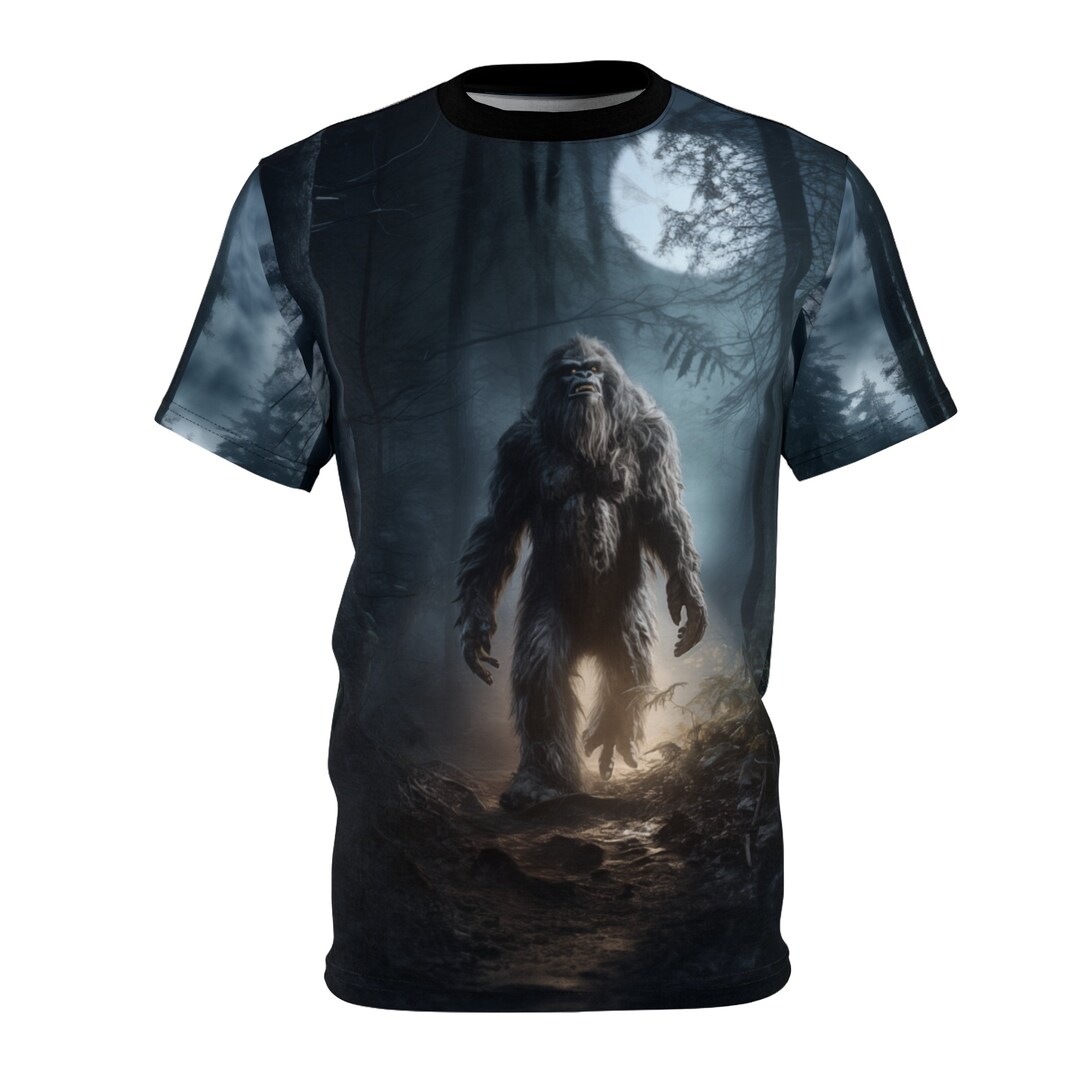 Bigfoot Urban Legend Ancient Native American Unisex Cut & Sew Tee ...