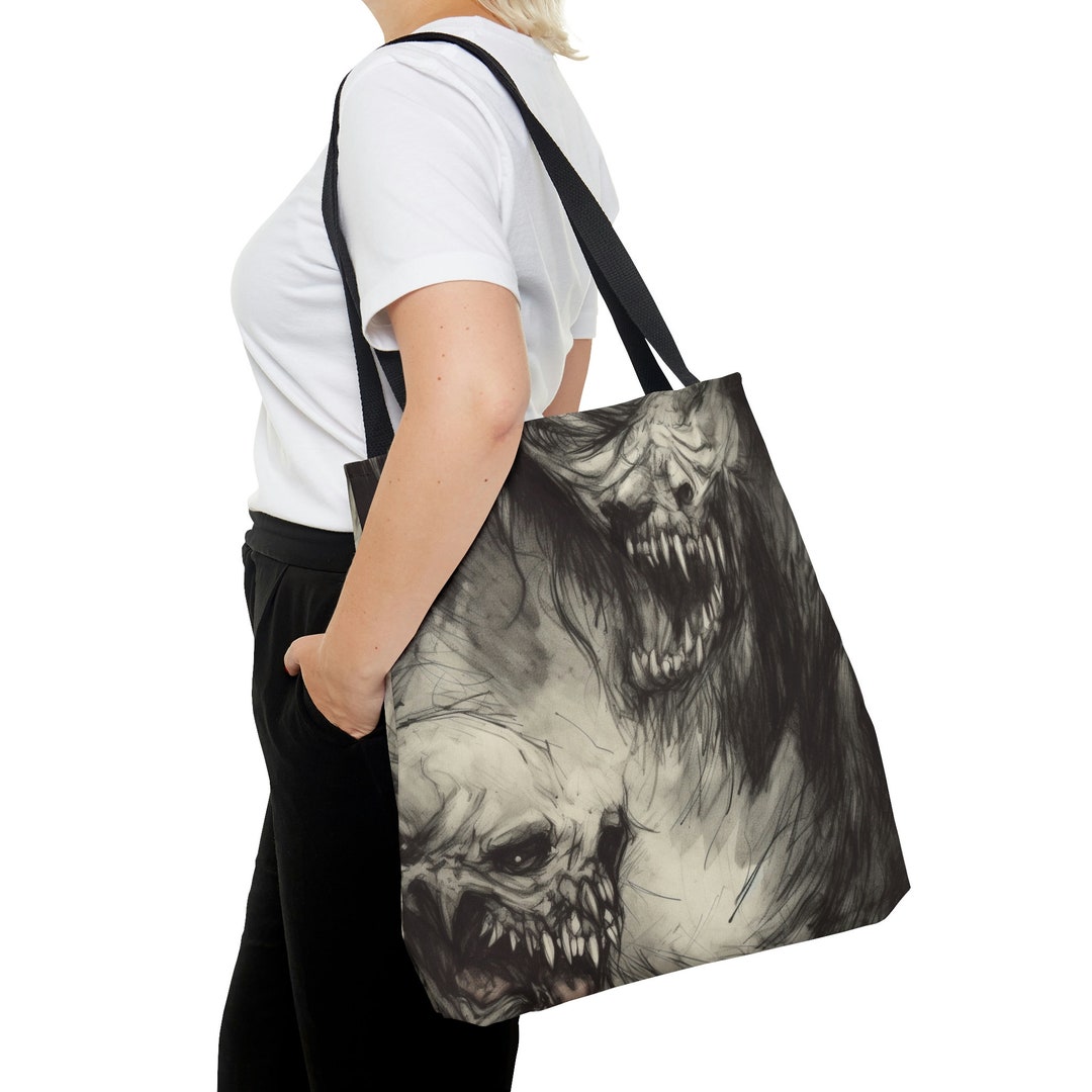 Nightmare Tote Bag - Halloween Horror Scary Stories Dark Monster Fear ...