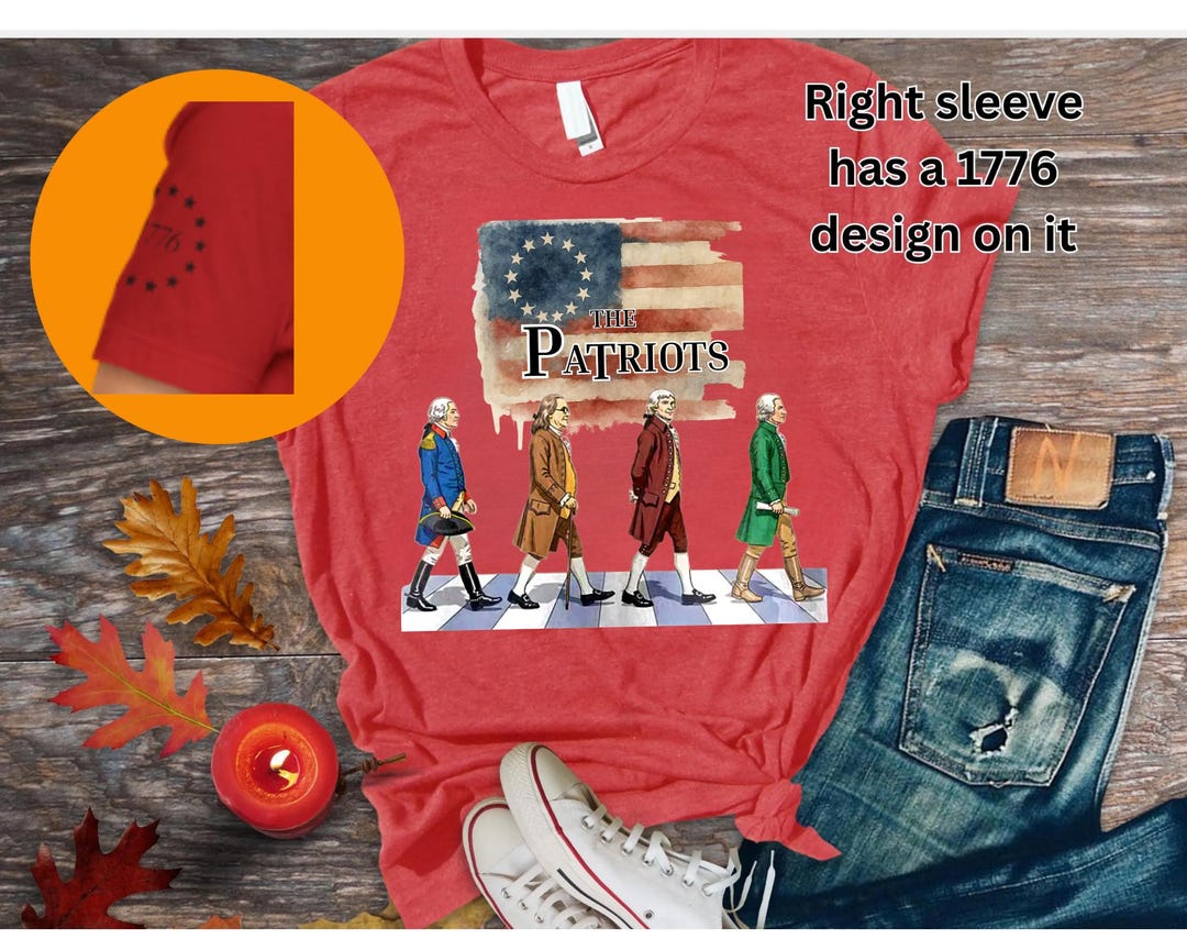 Founding Fathers Walking Shirt - Vintage USA Patriotic Tee - Etsy