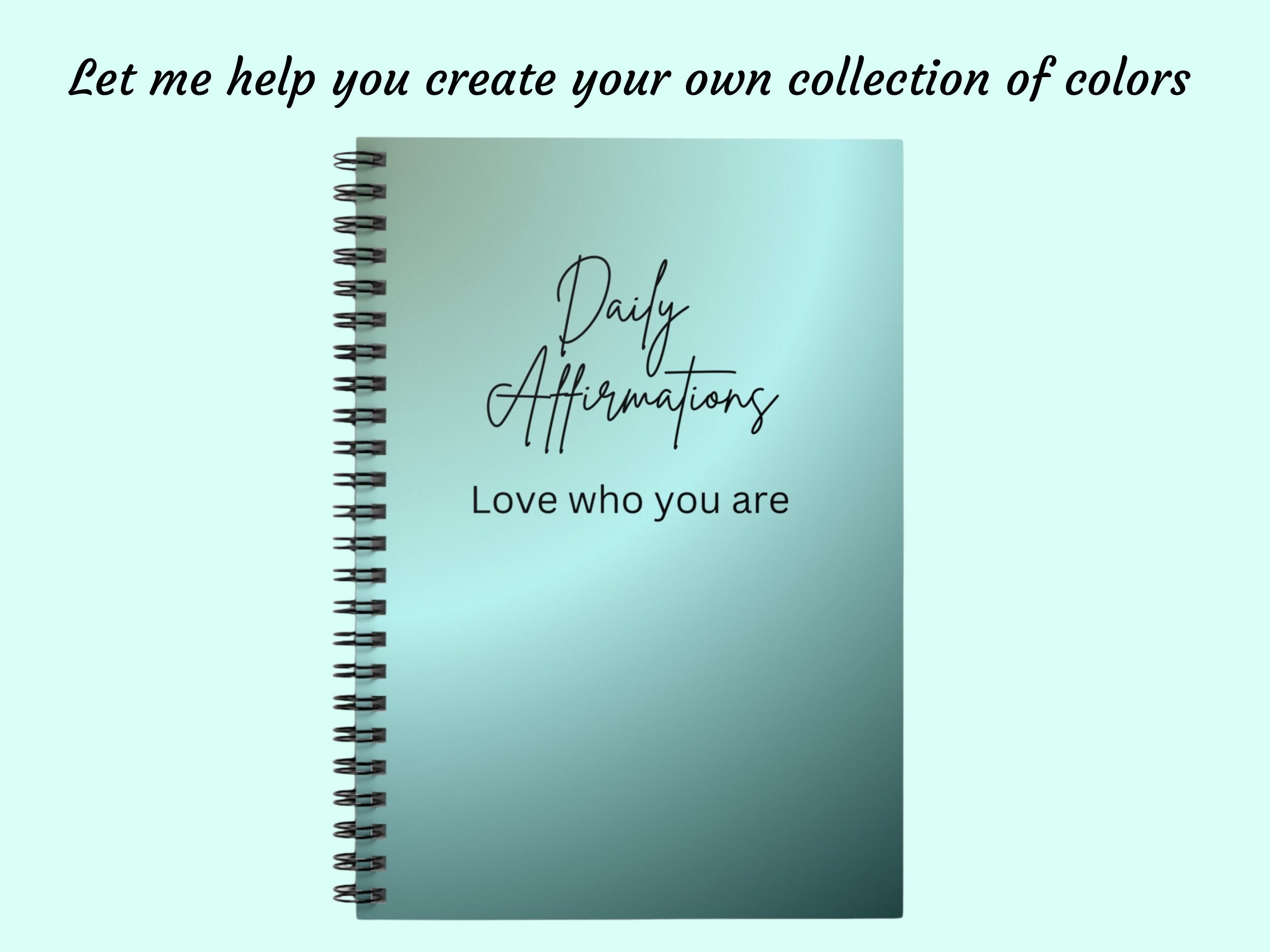 Positive Affirmation Journal Mental Health Notebook Bible Journaling ...