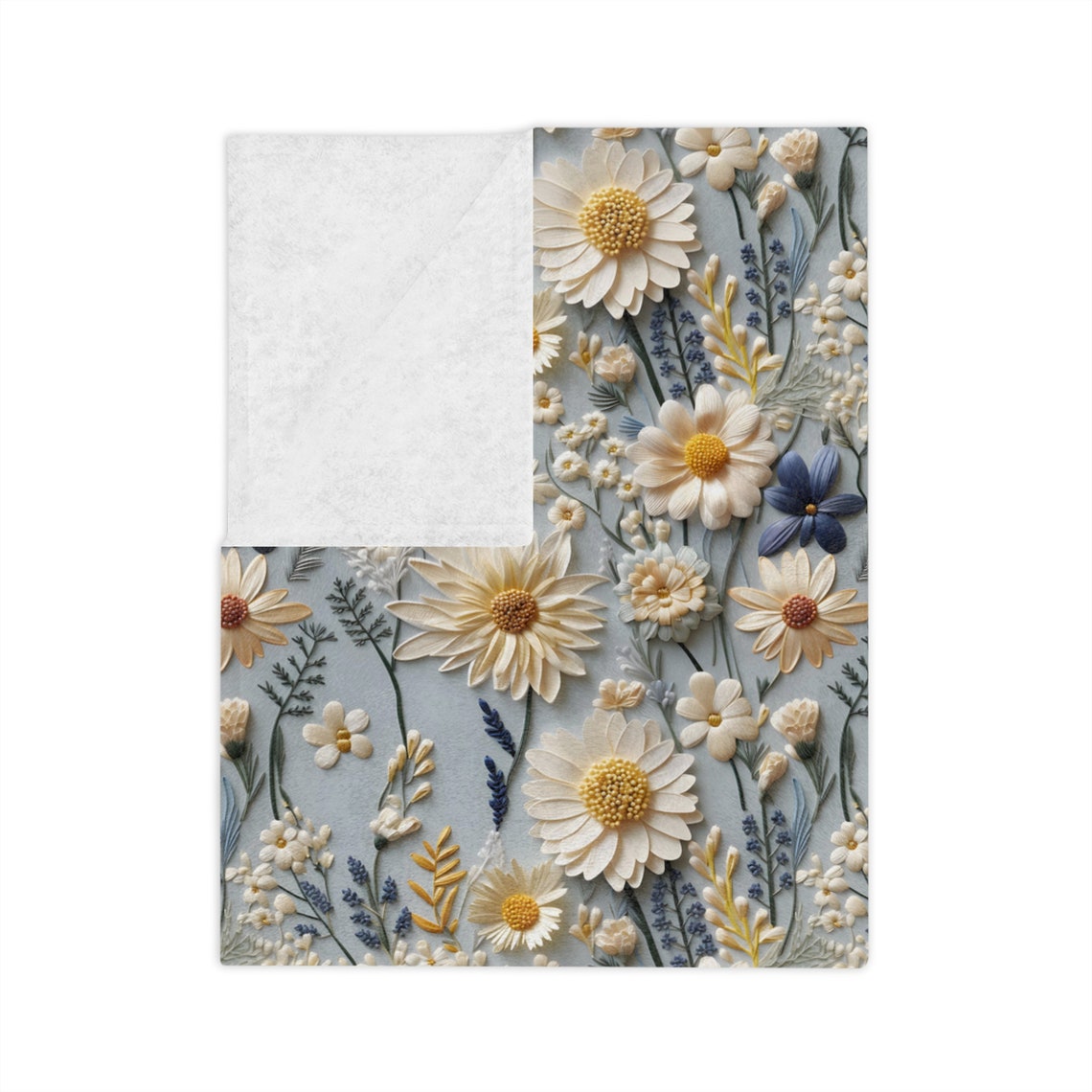French Country Blanket Floral Throw Chinoiserie Throw Romantic Throw ...