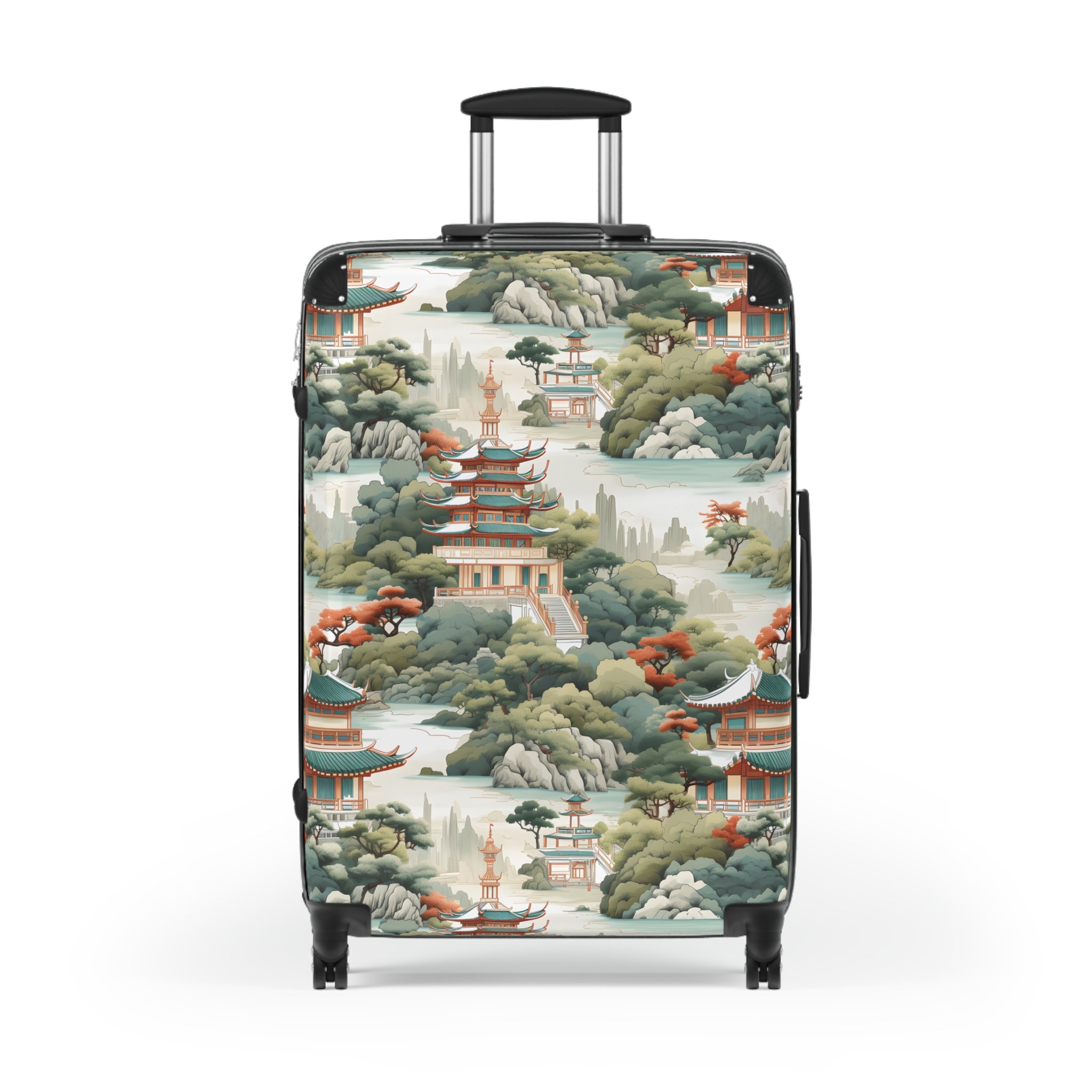 Chinoiserie Suitcase Travel Set Asian Luggage Vintage Asian Suitcase ...