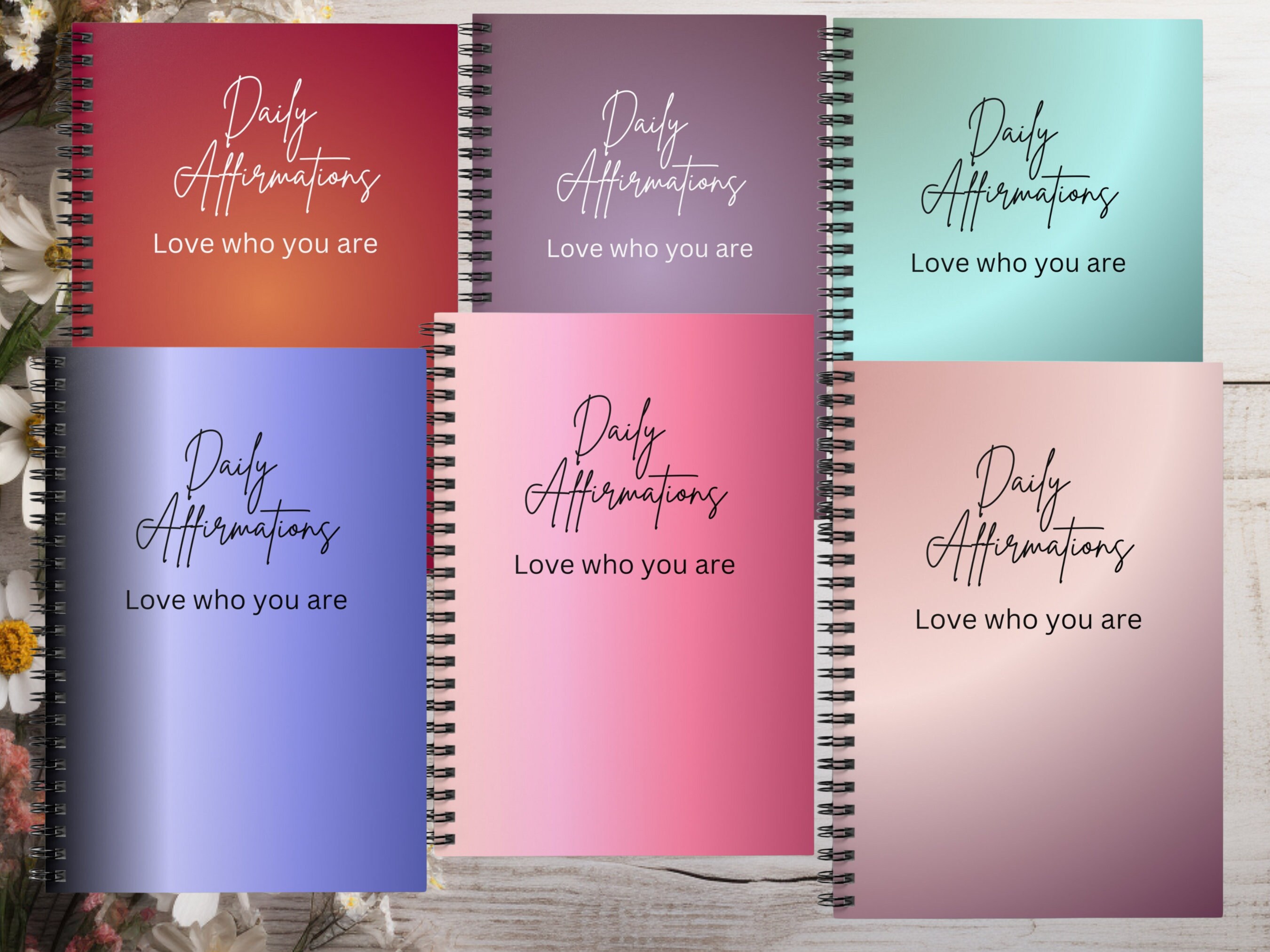 Positive Affirmation Journal Mental Health Notebook Bible Journaling ...