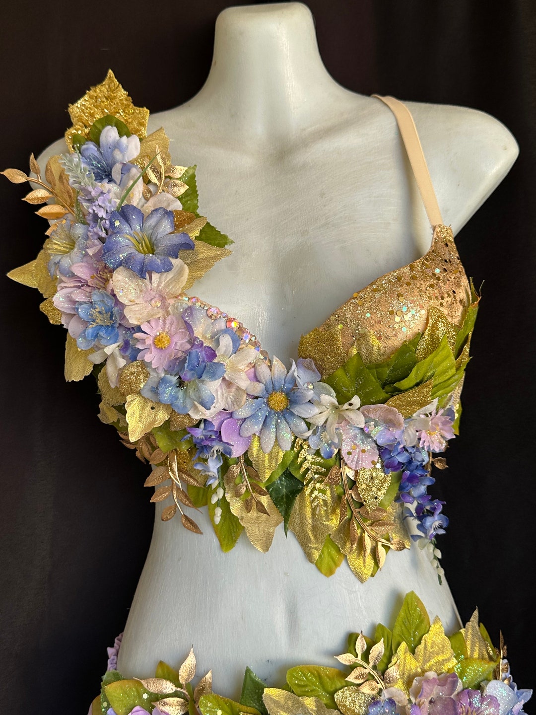 Periwinkle Forest Fairy Costume Handcrafted, Lavender, Periwinkle and ...