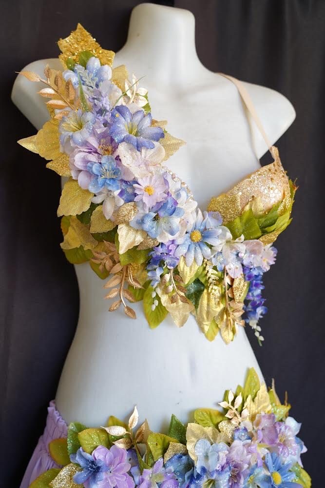 Periwinkle Forest Fairy Costume Handcrafted, Lavender, Periwinkle and ...