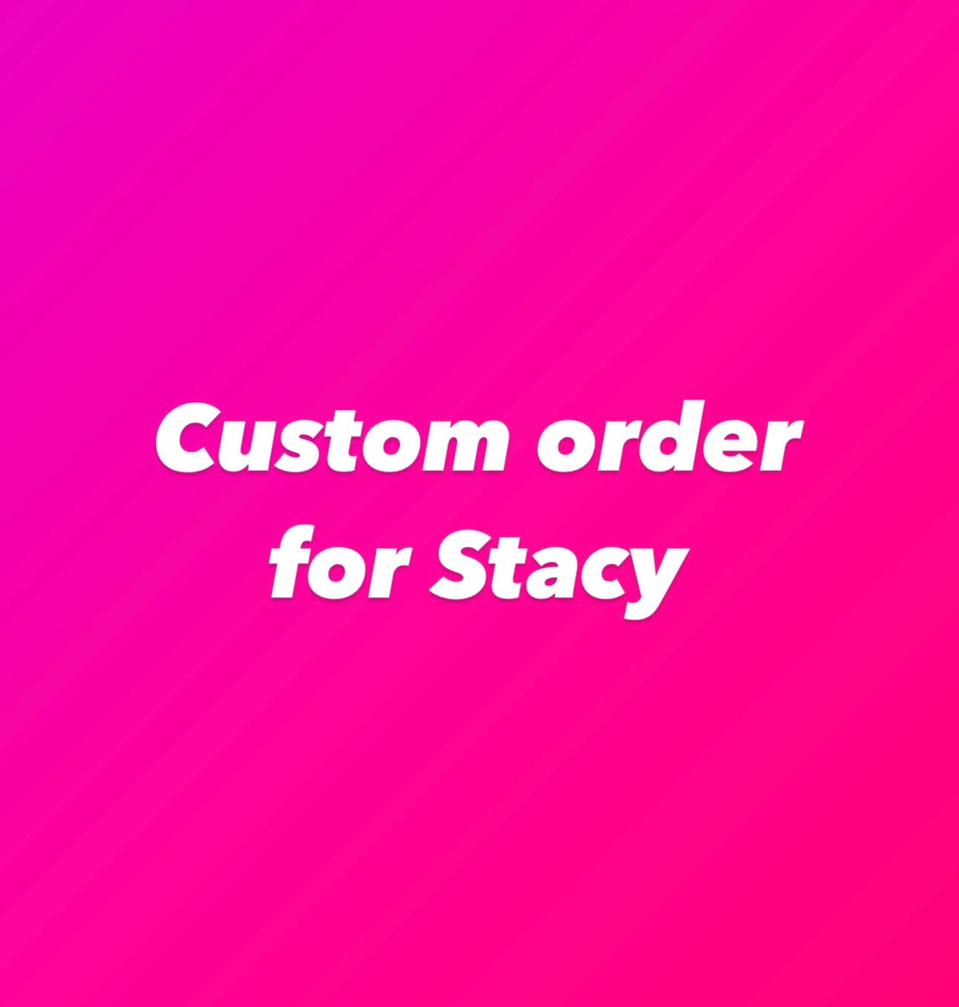 Custom Order for Stacy - Etsy