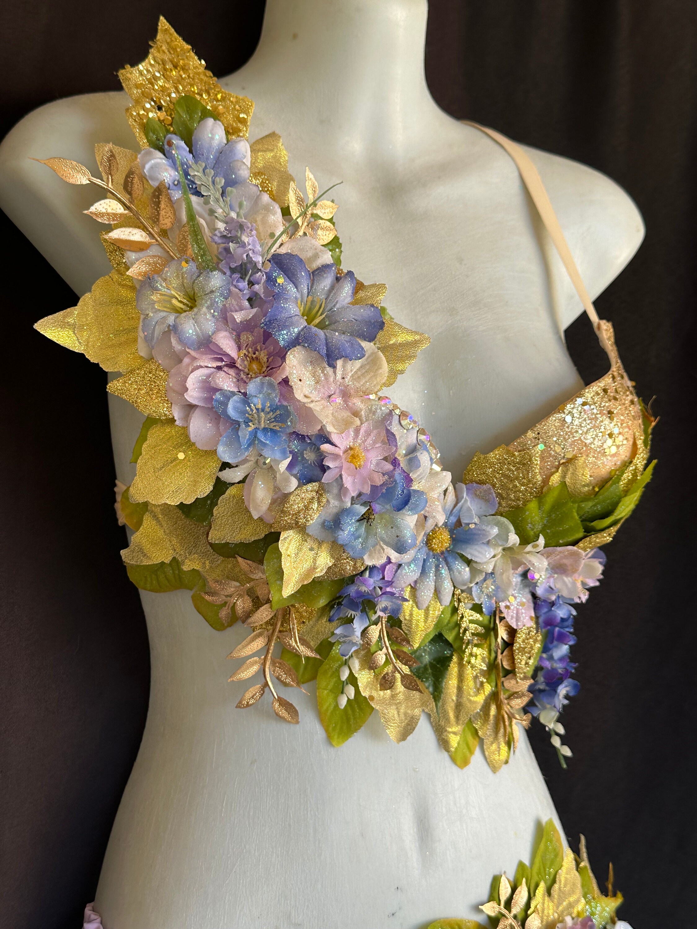 Periwinkle Forest Fairy Costume Handcrafted, Lavender, Periwinkle and ...