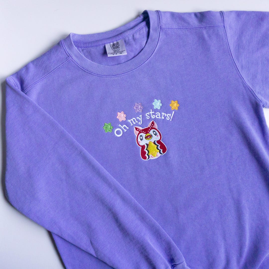 Celeste Star Fragment Oh My Stars! AC Embroidered Crewneck Sweatshirt ...