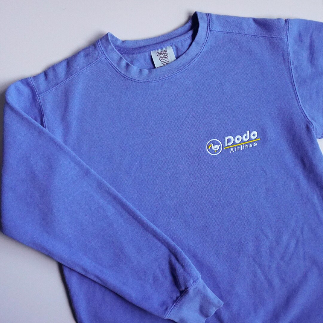 Dodo Pilot Airline AC NH Embroidered Crewneck Sweatshirt - Etsy