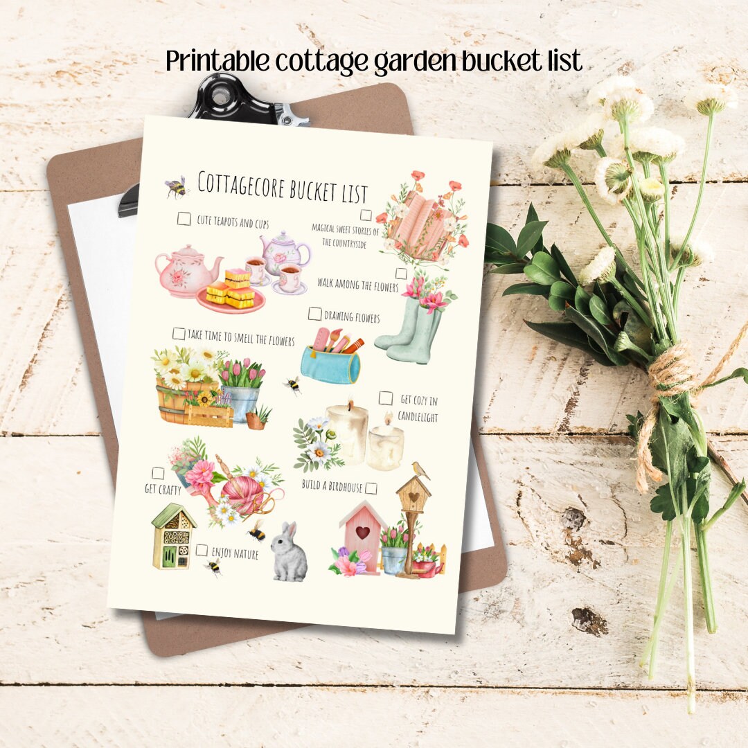 Cottagecore Aesthetic Wall Decor Vintage Poster Wall cottage Core ...