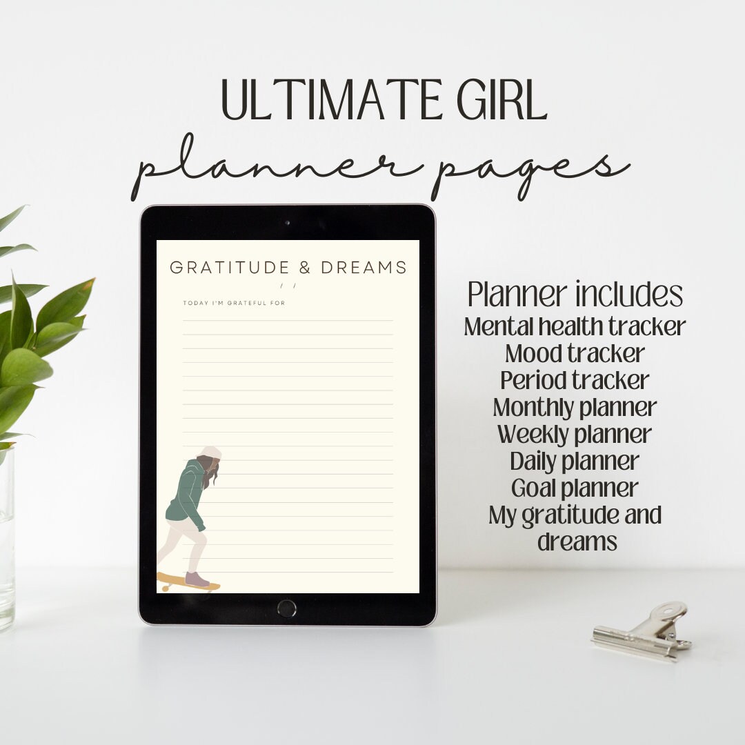 Mood Tracker Printable, Printable Period Tracker, Self-care Planner ...